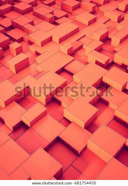 Square Box Shape Pattern According Size Stock Illustration 681754450