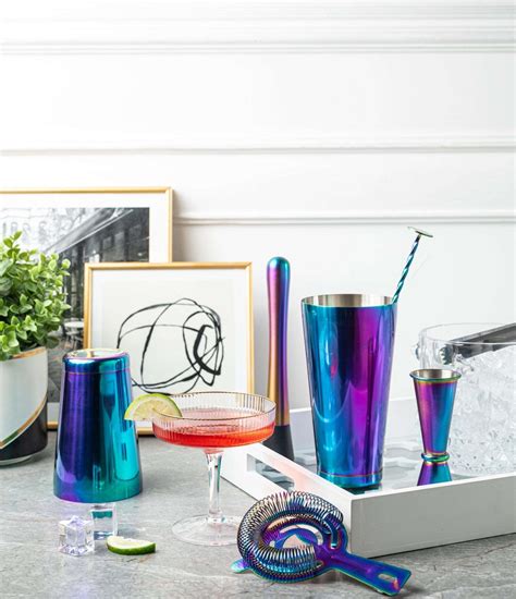 Buy Sipologie Galaxy 9 Piece Professional Barware Set With Stand