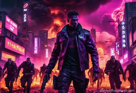 Post Apocalyptic City Under Attack Stable Diffusion Online