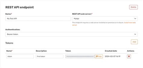 rest api endpoint community