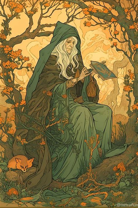 Баба Яга в стиле Альфонса Мухи Curvy Art Art Appreciation Art Blog