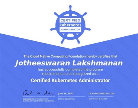 Jotheeswaran Lakshmanan On Linkedin Cka