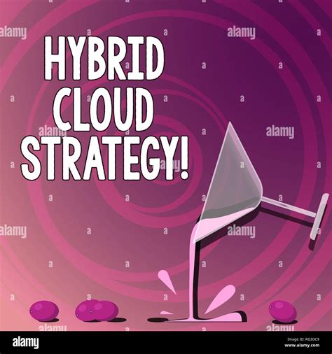 Handwriting Text Writing Hybrid Cloud Strategy Concept Meaning Cloud Computing Setting That