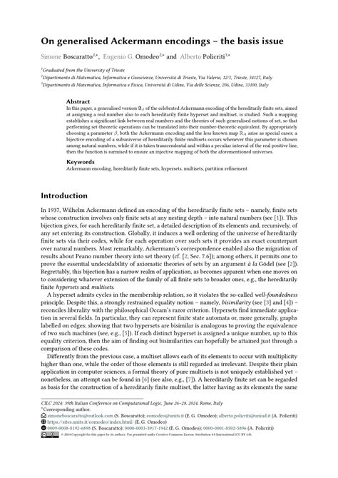 Pdf On Generalised Ackermann Encodings The Basis Issue