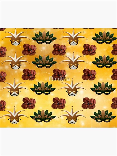 Madi Gras Festival Symbols Poster For Sale By Rimitha Redbubble