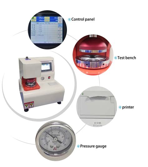 Laboratory Test Equipment Mullen Bursting Strength Tester Cardboard