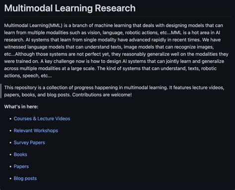 Jean De Nyandwi On Twitter Multimodal Learning Is One Of My Favorites