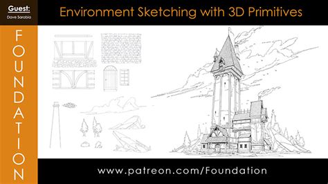 Environment Sketching With 3d Primitives With Dave Sarabia