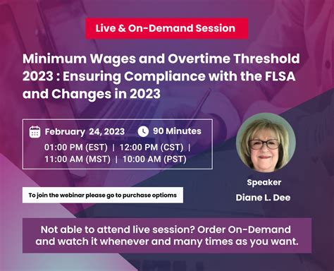 Minimum Wages And Overtime Threshold 2023 Ensuring Compliance With