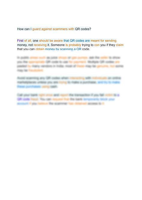 SOLUTION How To Protect Qr Code Scam Studypool