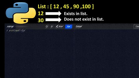 Python program to check if a element exists in a list or not. - YouTube