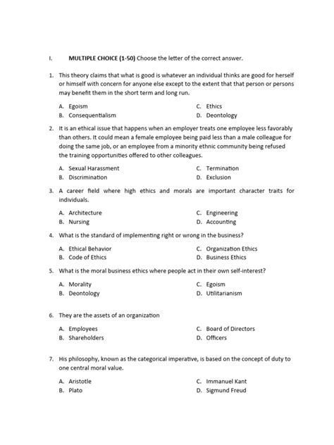 Pointers To Review Pdf Morality Business Ethics