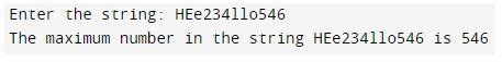 Program To Extract Maximum Numeric Value From The Given String Go Coding