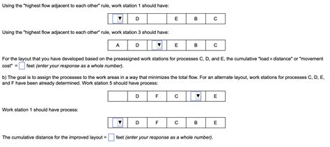 Solved Six Processes Are To Be Laid Out In Six Areas Along A