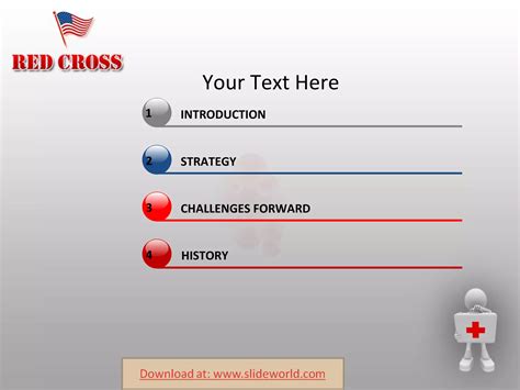 American Red Cross Sign Powerpoint Template Ppt