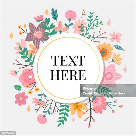 나무 배경 위에 사용자 정의 기호와 꽃 프레임 결혼 초대 카드 벡터 그림입니다 0명에 대한 스톡 벡터 아트 및 기타 이미지 0명 꽃 식물 디자인 Istock