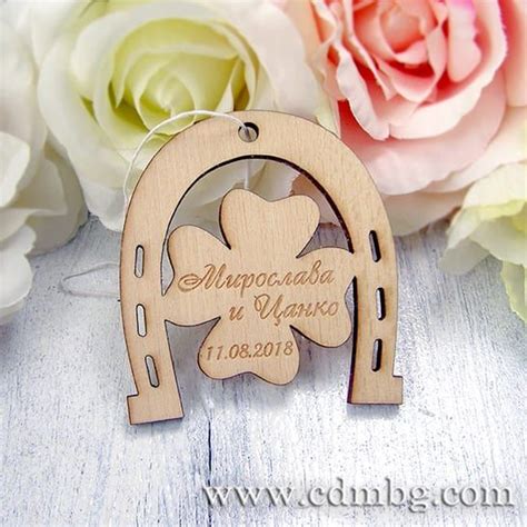 Сватбени подаръци за гостите от дърво Place Card Holders Card Holder