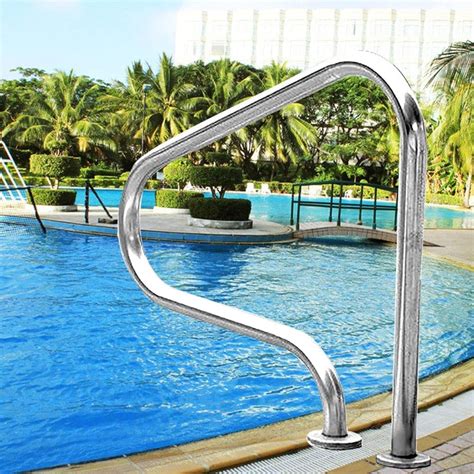 Cradzza Inground Pools Handrails Easy Mount Hand Grab Rail Stainless Steel