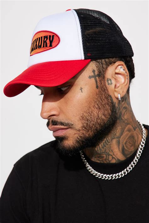 Keep It Luxury Trucker Hat Red Fashion Nova Mens Accessories