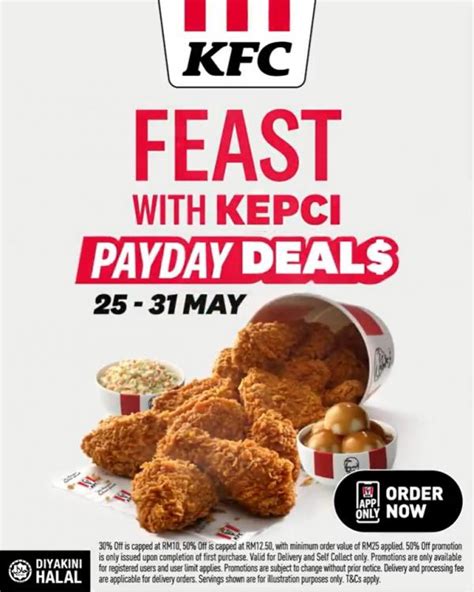 KFC Payday Deals Up To 50 OFF Promotion 25 May 2023 31 May 2023