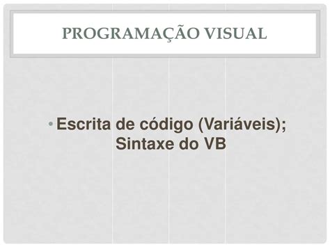 Ppt Programação Visual Powerpoint Presentation Free Download Id2361476