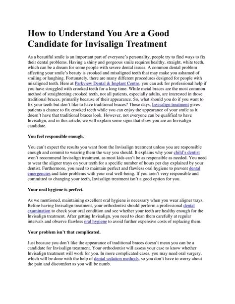 Ppt How To Understand You Are A Good Candidate For Invisalign