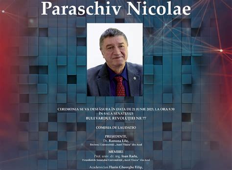 Prof Univ Dr Ing Paraschiv Nicolae Doctor Honoris Causa Al UAV Brew