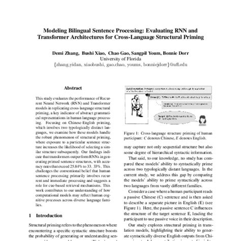 modeling bilingual sentence processing evaluating rnn and transformer architectures for cross
