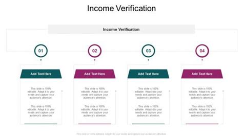 Income Verification Template PowerPoint Presentation And Slides SlideTeam