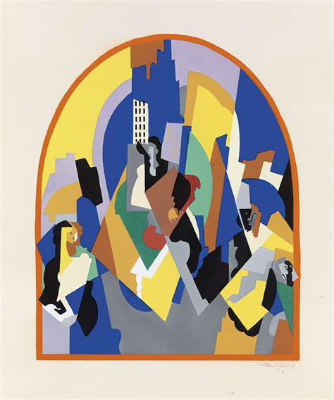 Albert Gleizes Décoration Pour La Gare De Moscou Signed Print 1926