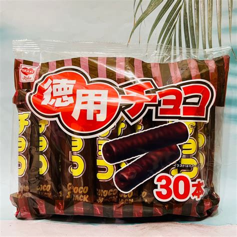 日本 Riska 可可風味餅乾 德用巧克力棒 30本入 蝦皮購物
