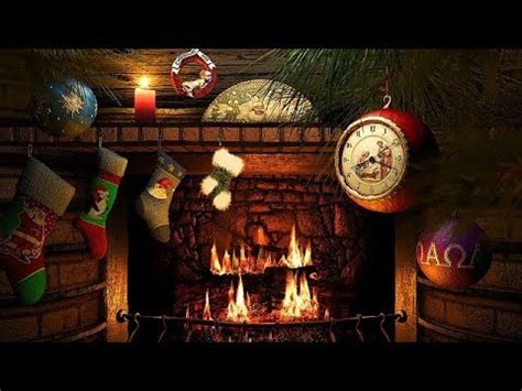 Beau Feu de Bois Crépitant et Musique de Noël Beautiful Crackling Fire