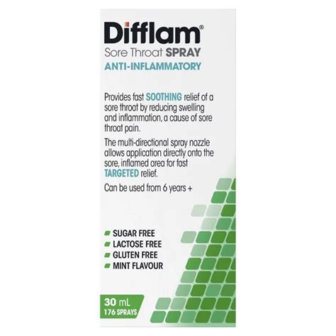 Sore Throat Spray 30ml Difflam