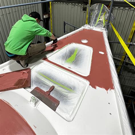 New Deck Substrate Great Island Boat Yard