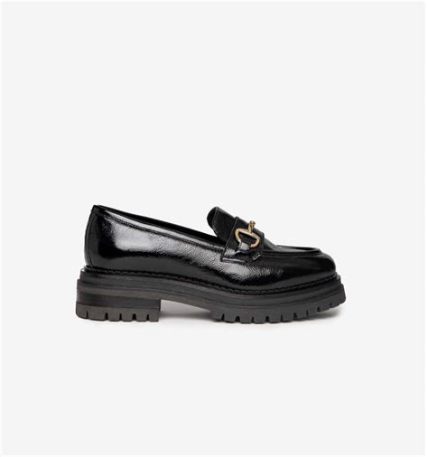 Nero Giardini black patent loafer - shoobaloo