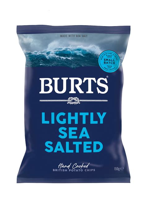 Burts Sea Salt Potato Chips Large 530oz 150g Bwi