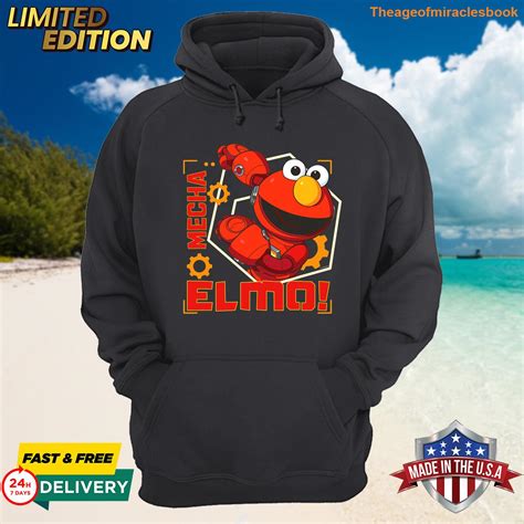 Sesame Street Mecha Builders Mecha Elmo T Shirt