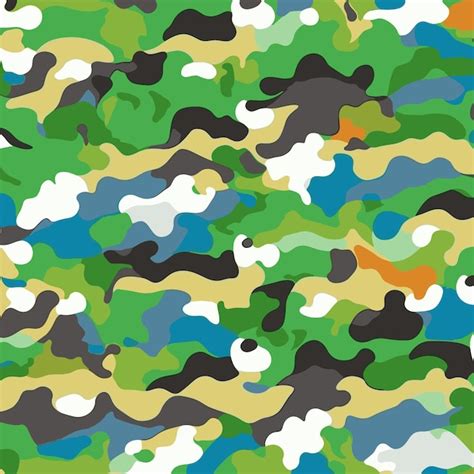 Premium Vector Camouflage Seamless Pattern Background