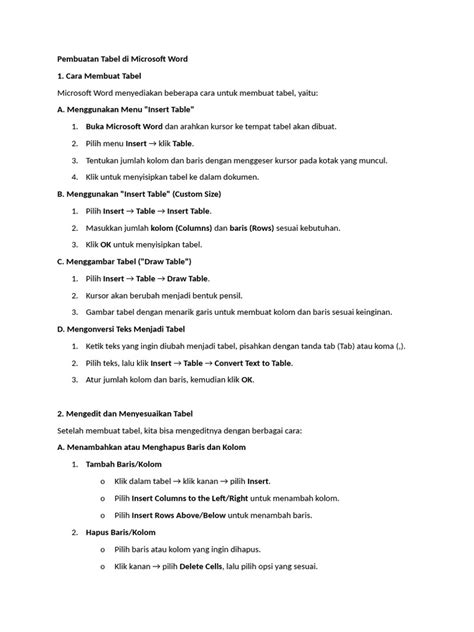 Materi Informatika Tabel Pdf