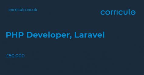 Corriculo Recruitment On Linkedin New Job Php Developer Laravel £