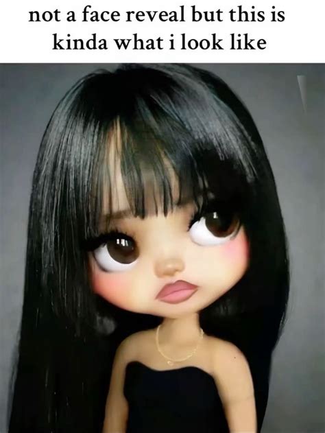 Blythe Doll Blythe Dolls Black Hair Bangs Long Black Hair
