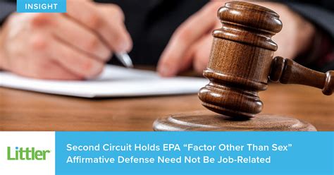 Second Circuit Holds Epa “factor Other Than Sex” Affirmative Defense