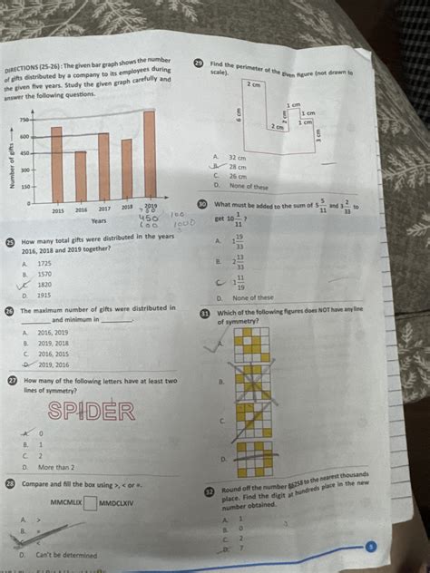 Directions 25 26 The Given Bar Graph Shows The Numberof Ts Distrib
