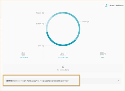 Notifications In Business Central Signup Software Documentation Platform