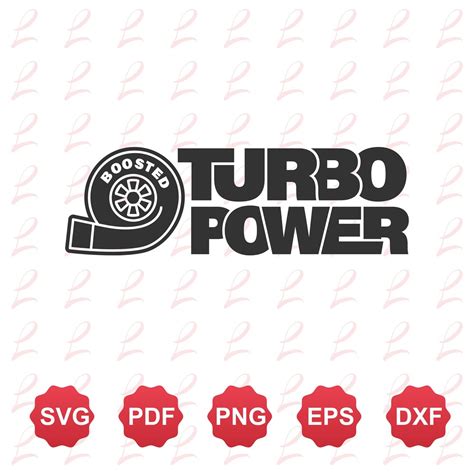 Turbo Power Turbo Power Cricut Car Sticker Silhouette Boosted Sticker