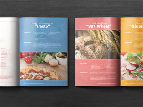 Cookbook Gift Template Free PSD Freebie Supply