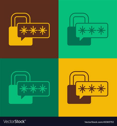 Pop Art Cyber Security Icon Isolated On Color Vector Image