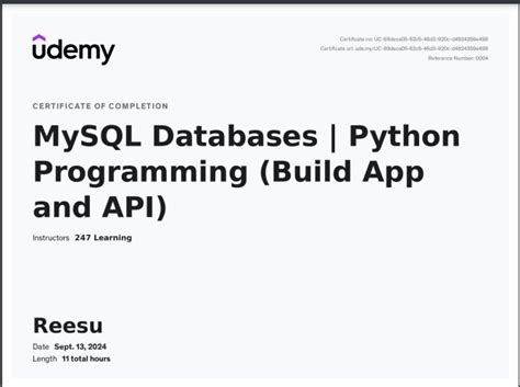 Reesu Shrivastava On Linkedin Learning Mysql Python Programming