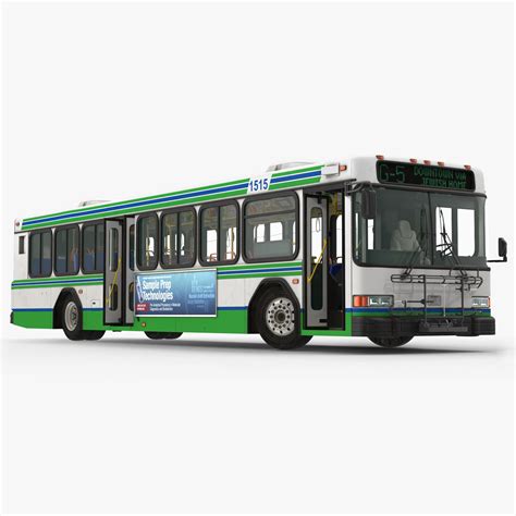 Gillig Low Floor Diesel Electric Hybrid Bus 3d Model 129 3ds C4d