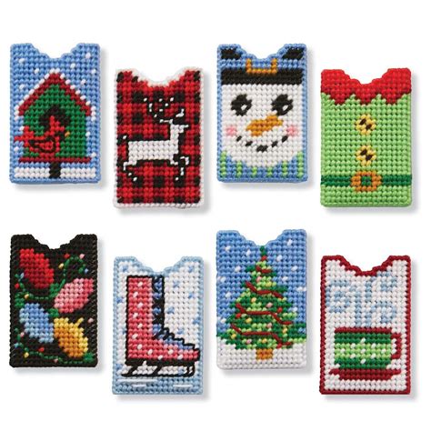 Herrschners Winter Wonderland Gift Card Holders Plastic Canvas Kit